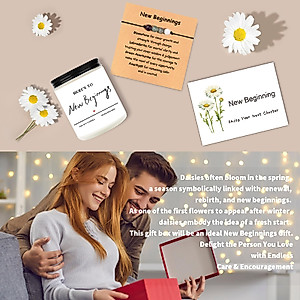 Going Away Gifts for Friends, Coworker Leaving Gifts, New Beginnings Gifts for Women, Farewell Gifts for Coworker - Lavender Scented Candle, New Job, Goodbye, Bracelet & Greeting Card Gifts Set