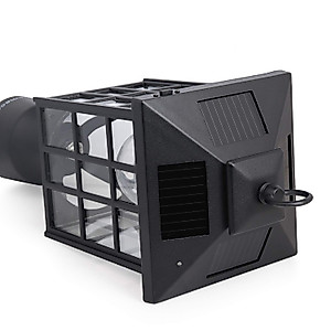 Kemeco ST4324Q-B Solar Post Light Squared Frame Exterior Waterproof Led Fixture for Outdoor Garden Street Post Pole Yard Driveway Walkway Entryways (Top Ring)