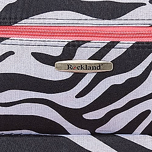 Rockland Fashion Softside Upright Luggage Set, Pink Zebra, 2-Piece (14/19)