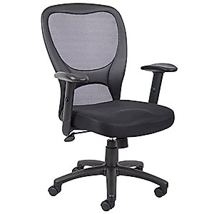 Boss Office Products Budget Mesh Task Chair in Black