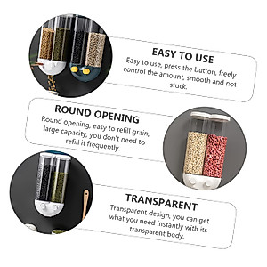 CIYODO 2 pcs Wall-mounted Wall- for Organizer Bucket Household Flour Baking Dry Large Rice Grain Restaurant Tea Storage Seasoning Canister Kitchen Food Container Grains Containers