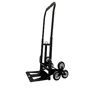 HTTMT- Portable Stair Climbing Folding Cart Climb Hand Truck Dolly All Terrain Stair [P/N: ET-TOOL043-BK]