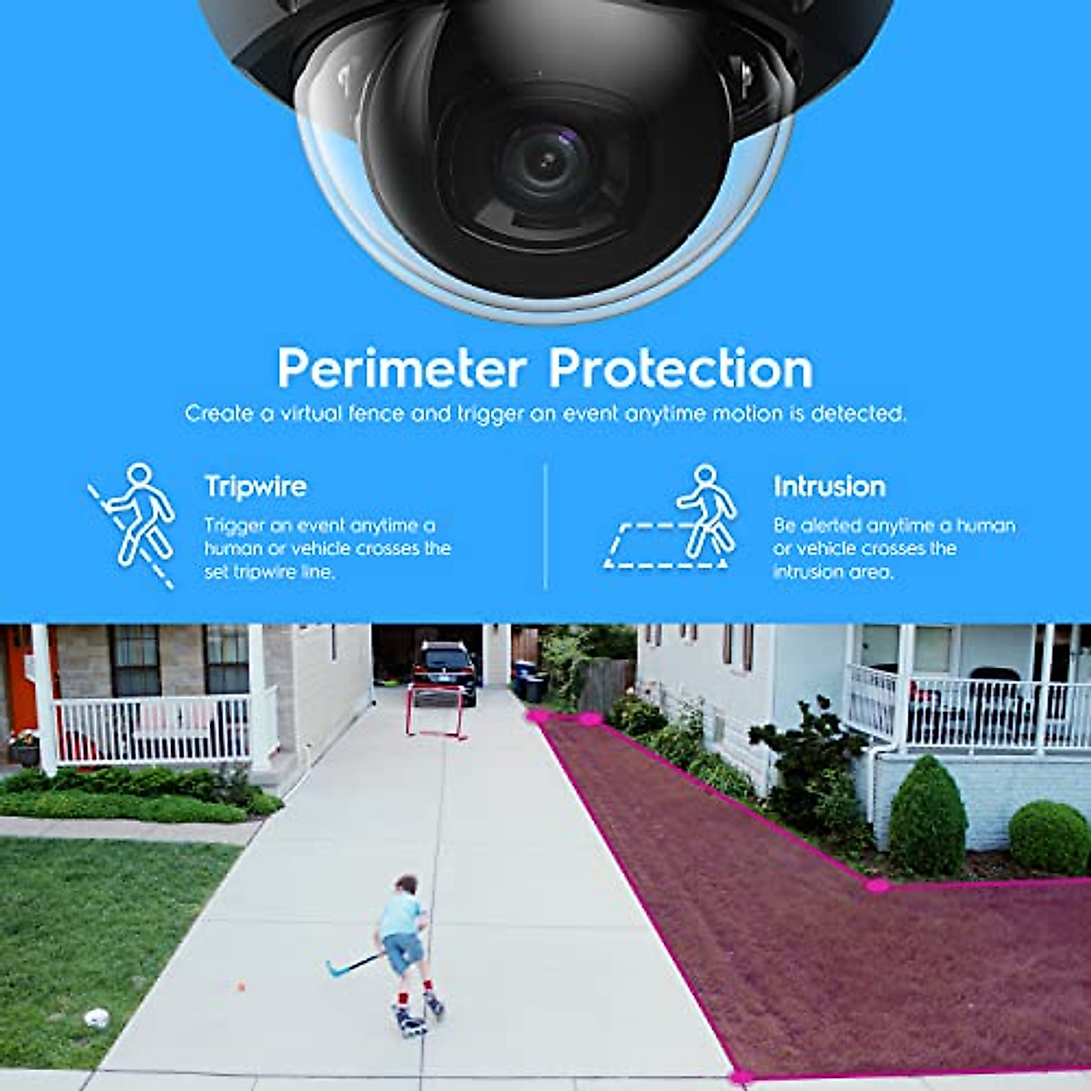 Amcrest UltraHD 4K (8MP) Outdoor Security POE IP Dome Camera, 98ft NightVision, 2.8mm Lens, IP67 Weatherproof, IK10 Vandal Resistant Dome, 256GB MicroSD Recording, Black (IP8M-2493EB-V2)
