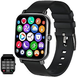 1.7'' Phone Smart Watch Answer/Make Calls, Fitness Watch with AI Control Call/Text, Android Smart Watch for iphone Compatible, Full Touch Smartwatch for Women Men, Heart Rate/Sleep Monitor Watch