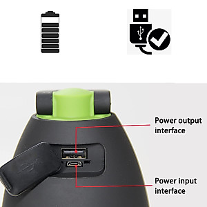 Camping Lantern Portable Work Tent Light Dimming Rechargeable Desk Table lamp 5 Modes Outdoor COB IP65 Waterproof Emergency 2 Pack