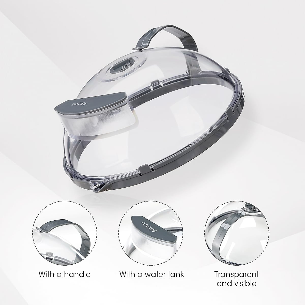 Aieve Microwave Splatter Cover with Water Tank, Microwave Cover for Food Splatter Guard BPA Free