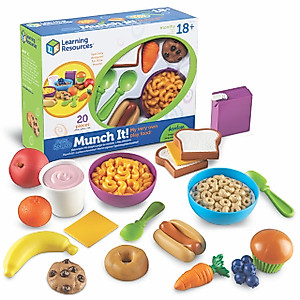Learning Resources New Sprouts Munch It! Pretend Play Food, Develops Imaginative Play, Play Food for Toddlers, Picnic Play Food, 20 Pieces, Ages 18 Months +