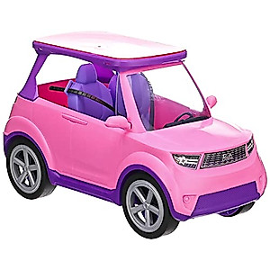 Barbie: Big City, Big Dreams Transforming Vehicle Playset, Pink 2-Seater SUV Reveals Stage, Drum Set & Concert-Themed Accessories, Gift for 3 to 7 Year Olds
