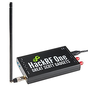 Nooelec HackRF One Software Defined Radio (SDR) & ANT500 Antenna Set. Capable of Receiving All Modes in HF, VHF & UHF Bands. Includes SDR with 1MHz-6GHz Frequency Range & 20MHz Bandwidth and ANT-500