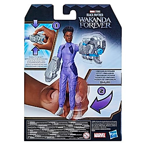 Marvel Studios' Black Panther Wakanda Forever Vibranium Power Shuri, 6-Inch Action Figure, Toy for Kids Ages 4 and Up