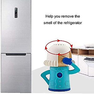 Chilly Cold Mama Fridge Cleaner Baking Soda Freezer Odor Absorber & Freshener Holder, Cool Mama Refrigerator Deodorizer Freezer Odor Household Kitchen Tools, Blue