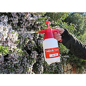 TABOR TOOLS 0.3 Gal Pump Pressure Sprayer, One-Hand Garden Sprayer & Mister. N-10. (0.3 Gallon)