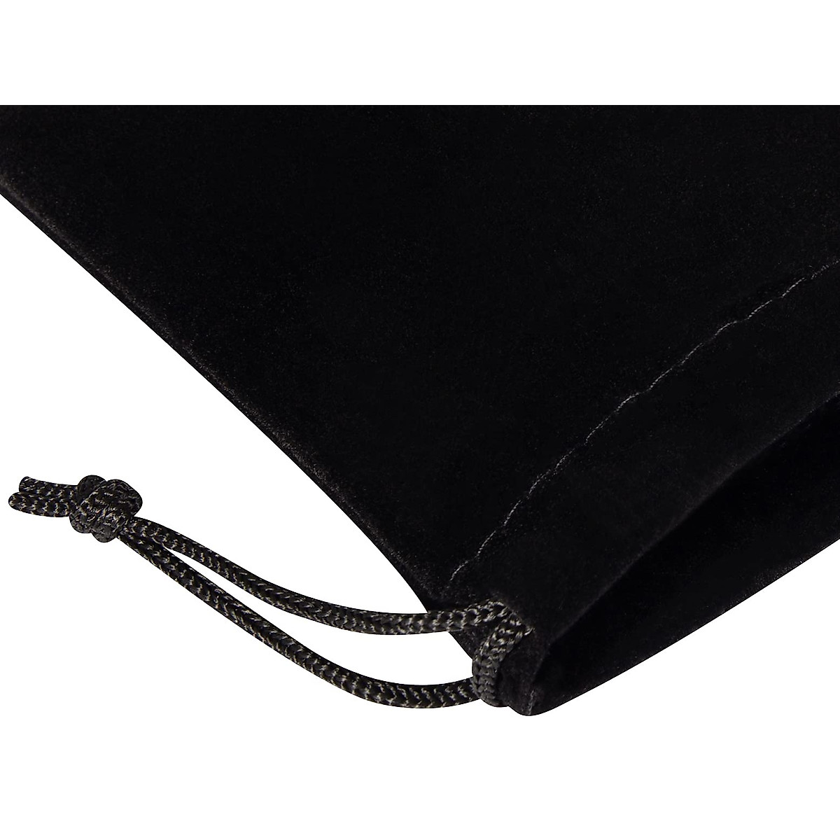 Velvet Drawstring Gift Bags - Bulk Wholesale (6 x 8 inch - 50 pack, Black)