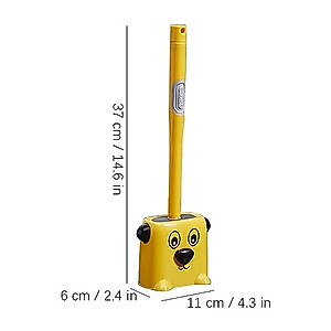 Creative Toilet Brush Hydraulic Silicone Toilet Cleaner Brush Wall Mount Floor Dual Use Toilet Bowl Brush and Stand Set