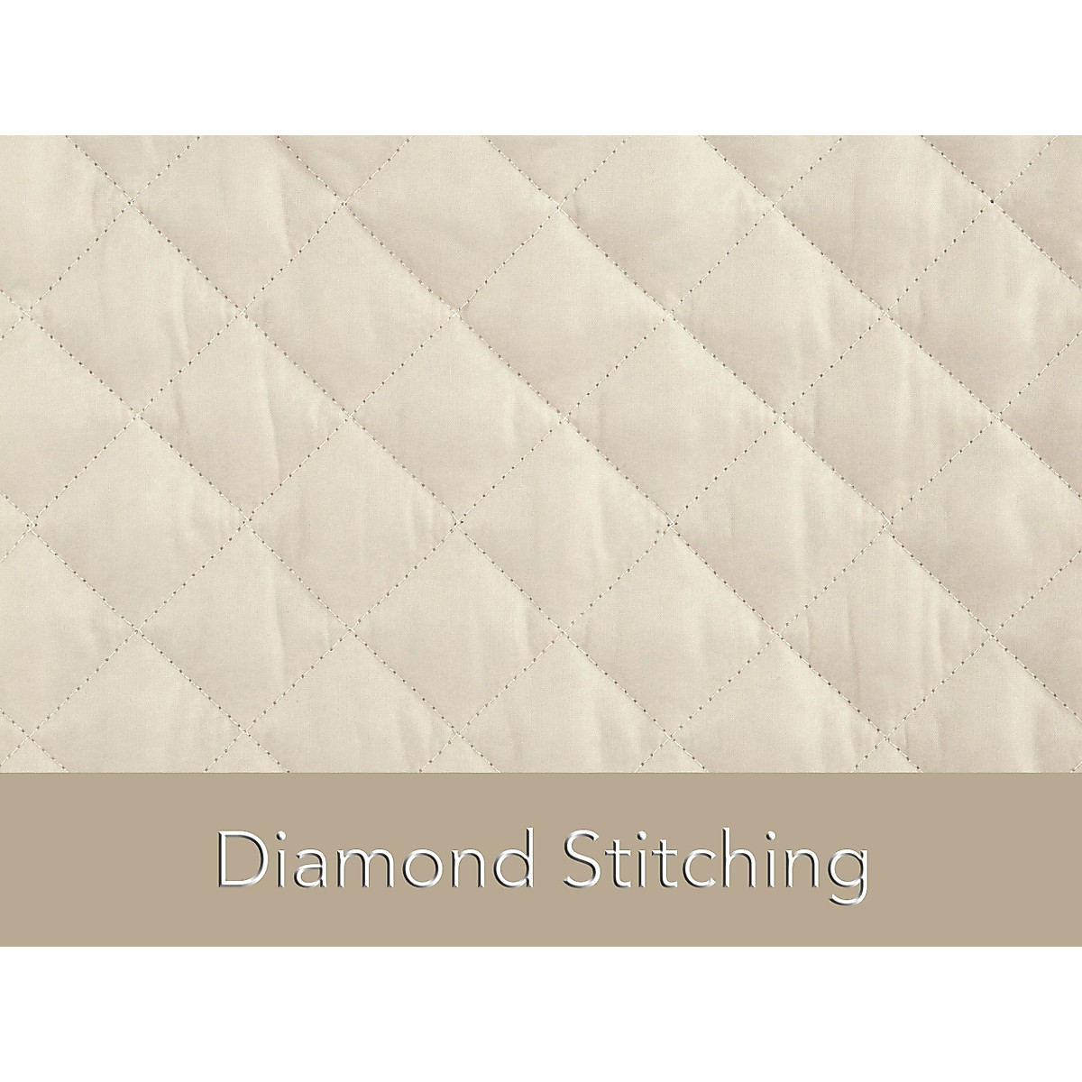 Covermates Keepsakes - Adjustable Glassware Storage - Padded Protection - ID Window - Stain Resistant - Machine Washable - China Storage-Cream