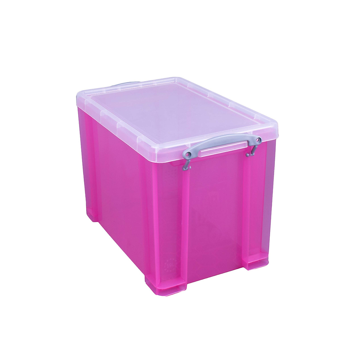 Really Useful Box 19 Litre Transparent Bright Pink