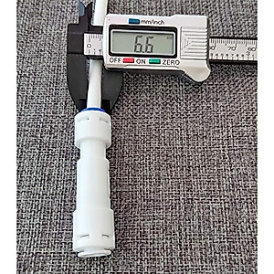 E-outstanding 2-Pack 1/4" 450CC Flow Restrictor with Quick Connect Pipe Fittiing for RO Reverse Osmosis Systems