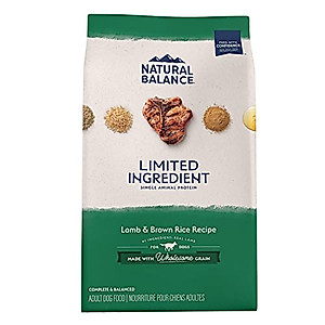 Natural Balance Limited Ingredient Lamb & Brown Rice Recipe | Adult Dry Dog Food | 24-lb. Bag