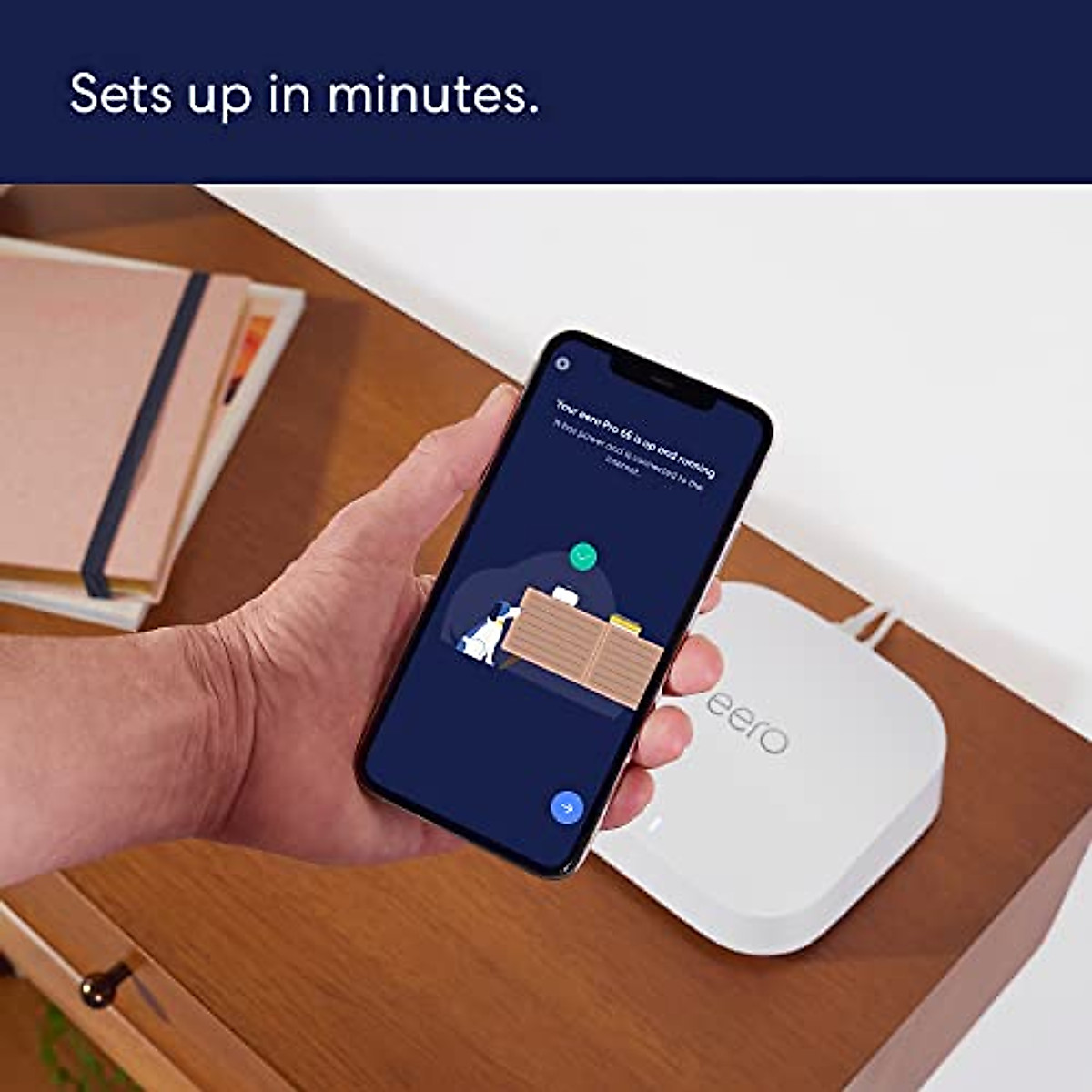 Amazon eero Pro 6E mesh Wi-Fi router | 2.5 Gbps Ethernet | Coverage up to 4,000 sq. ft. | Connect 100+ devices | Ideal for streaming, working, and gaming | 2-Pack | 2022 release