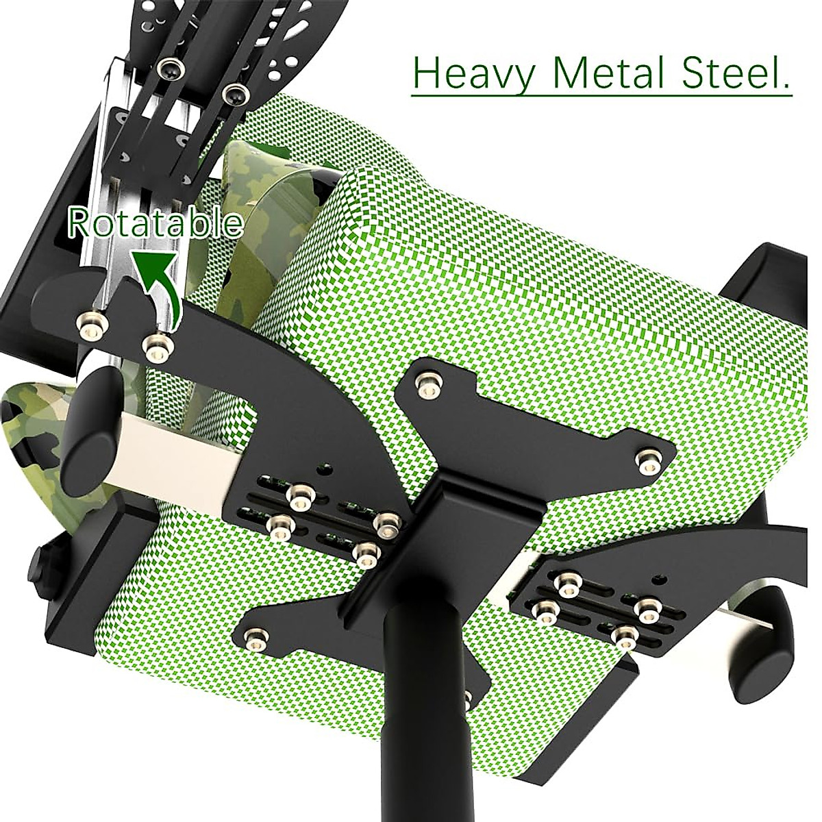 EG STARTS 2 Set Chair Mount for Flight Sim Game Joystick, Throttle & Hotas Systems Compatible with Logitech G X56, X52, X52 Pro, Thrustmaster T-Flight Hotas, TCA, T.16000M