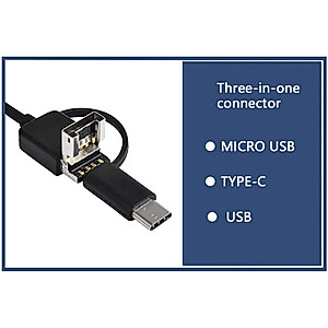 3 in 1 Otoscope iPhone，Endoscope Camera Otoscope Ear Nose Mouth,for Android Devices, Windows & Mac