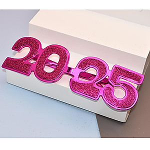 SWYOUN 4PCS 2025 Plastic Glasses Happy New Year's Eve Glasses Graduation 2025 Class Of 2025 Party Photo Prop Supplies