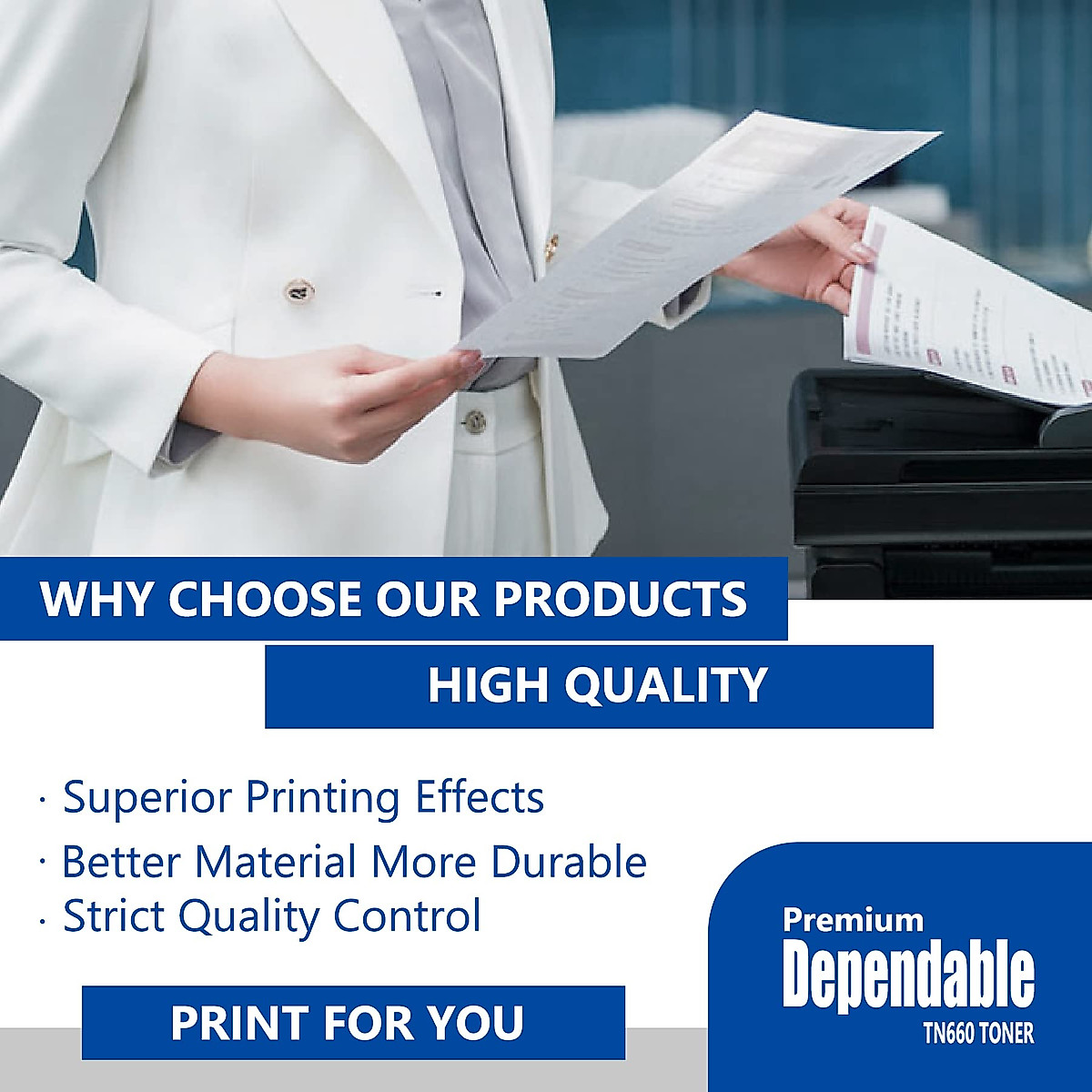 TN660 High-Yield Black Toner Cartridge, TN660 4PK, Replacement for Brother TN-660 TN-630 Toner for HL-L2300D HL-L2380DW HL-L2320D DCP-L2540DW HL-L2340DW HL-L2360DW MFC-L2720DW Printer…