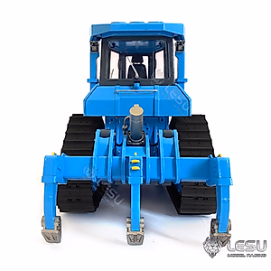 LESU Hydraulic RC Bulldozer RTR 1/14 Aoue DT60 Metal Crawler Dozer Construction Vehicle Model PL18Ev Lite Radio GPS Light Pipeline Hobby Grade Model