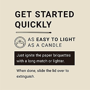 Radiate Portable Campfire: The Go-Anywhere Outdoor Fire Pit - Portable and Convenient - 3 Hours of Warmth and Burn Time - Great for Camping, Picnics, and More - Made in The USA