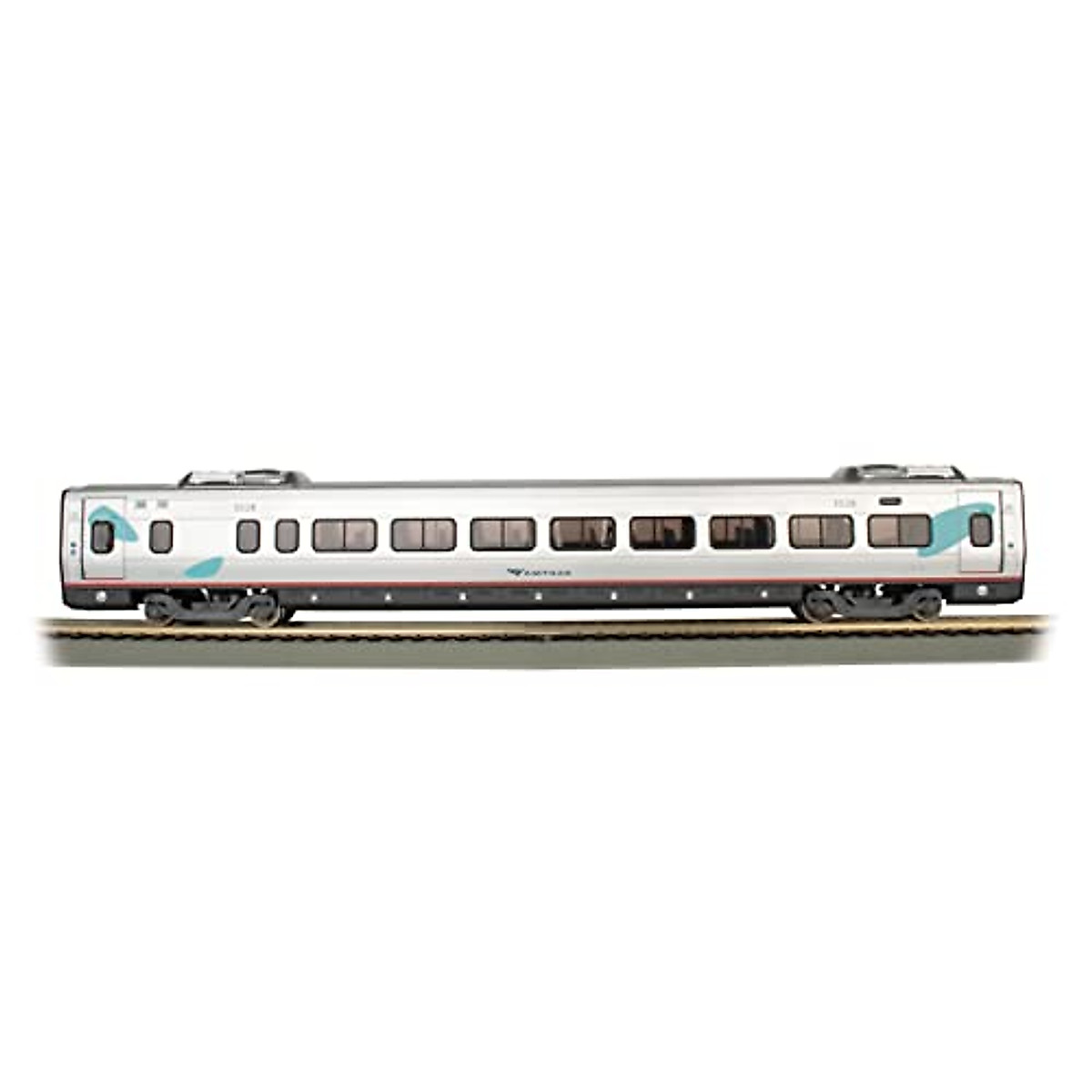 Bachmann Trains - ACELA Express Business Class CAR #3528 with Lighted Interior - HO Scale Prototypical Colors & Markings, 89946