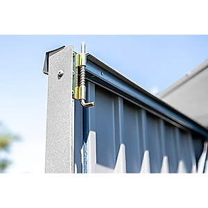 Arrow Shed Elite 10' x 12' Outdoor Lockable Gable Roof Steel Storage Shed Building, Cool Grey