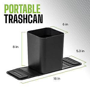 meistar Car Trash Can Bin with Bags for Back Seat. Leak Proof Car Organizer. Auto Garbage Basket for Vehicles, SUV and Trucks