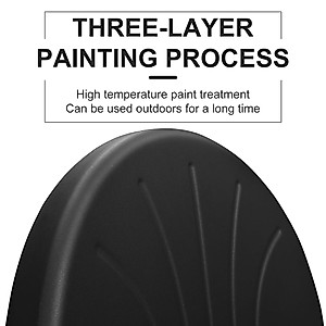 PURPLE LEAF Outdoor Metal Patio Chairs Bistro Set of 2 Spring Chairs with Dining Table Set Weather Resistant Retro Patio Furniture, Grey