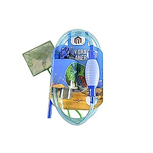 LL Products Gravel Vacuum for Aquarium - Fish Tank Gravel Cleaner- Aquarium Vacuum Cleaner -Aquarium Siphon - 8 FT Long Aquarium Gravel Cleaner with Minnow Net