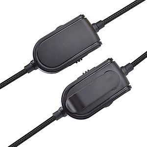 3.5mm to USB A40 Headphone Audio Aux Cable Replacement Virtual Surround Sound 7.1 Wire Inline Mic Mute Volume Control Nylon Braided Extension Cord