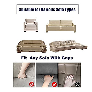 DuANgu 1 2 3 4 Seater Sofa Cover Stretch Sofa Slipcovers Stylish Machine Washable Furniture Protector for Living Room -Blue-4 Seater(235-300cm)