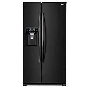 Winia WFRSY22D2B Side Mounted Refrigerator, 20 Cu.Ft, Black