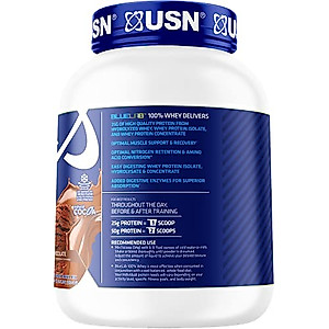USN Supplements USN Supplements BlueLab 100 Percent Whey Protein Powder Molten Chocolate - Keto Friendly, Low Carb and Low Calorie, 4.5 Pound (Pack of 1), B01LCWIJJ8