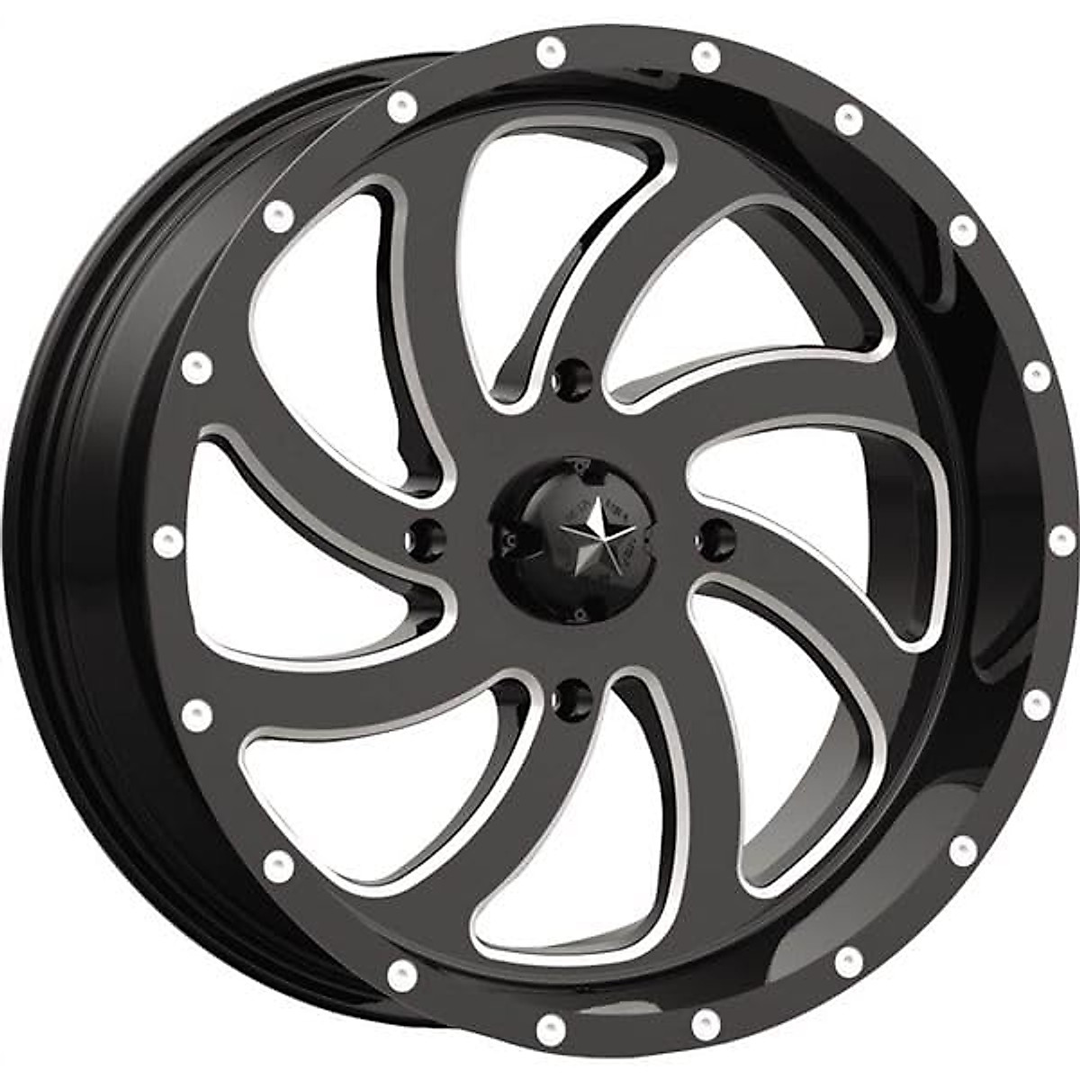 MSA Offroad Wheels MA36 18X7 4X156 G-BLK MILL 00MM - M36-018756M