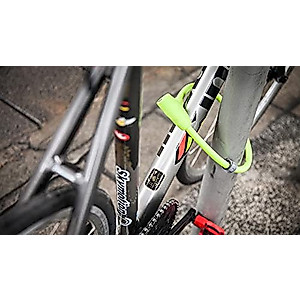 Ulac S-2T JAZZ Bicycle Key Silicone Cable Lock, Green