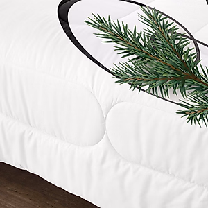 GRAT TIOC Christmas Comforter King,Xmas Bedding Set Set,Red Poinsettia Flowers Comforter Merry Christmas Bed Bedroom Set Home Decor for Kids Girls Women White