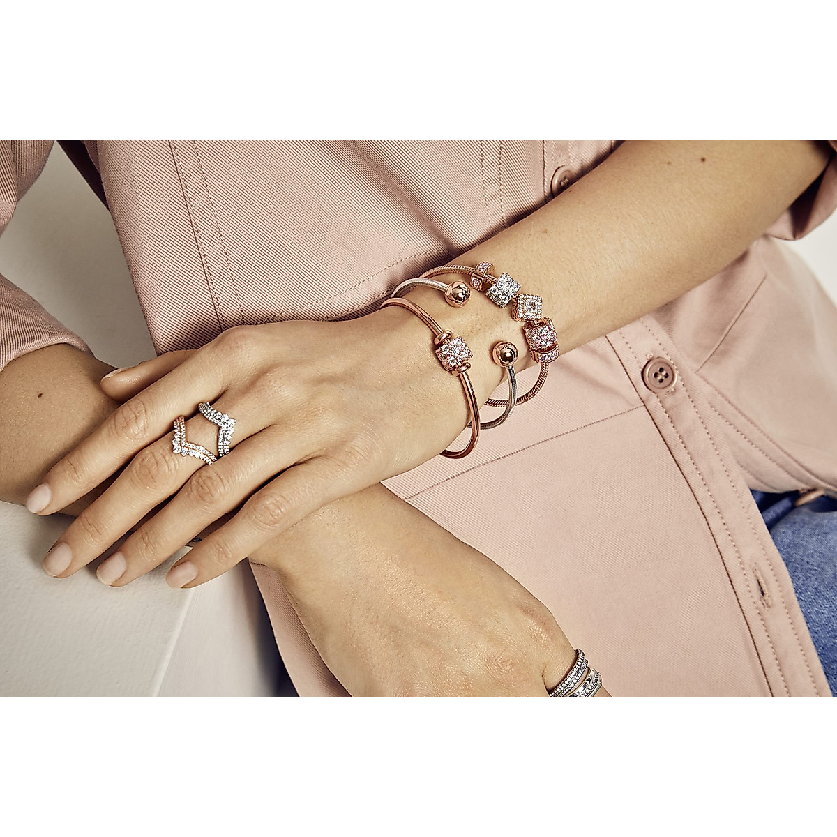 PANDORA Princess Wish,Clear CZ Ring