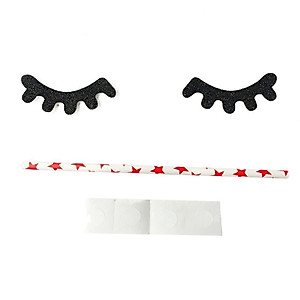 Yashell Topper, Reusable Gold Horn,Ears and Eyelashes Cake Value Set for Unicorn Party Decoration for Baby Shower，Weddin