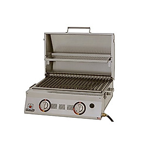 Solaire SOL-AA23A-LP AllAbout Double Burner Infrared Gas Grill, Stainless Steel