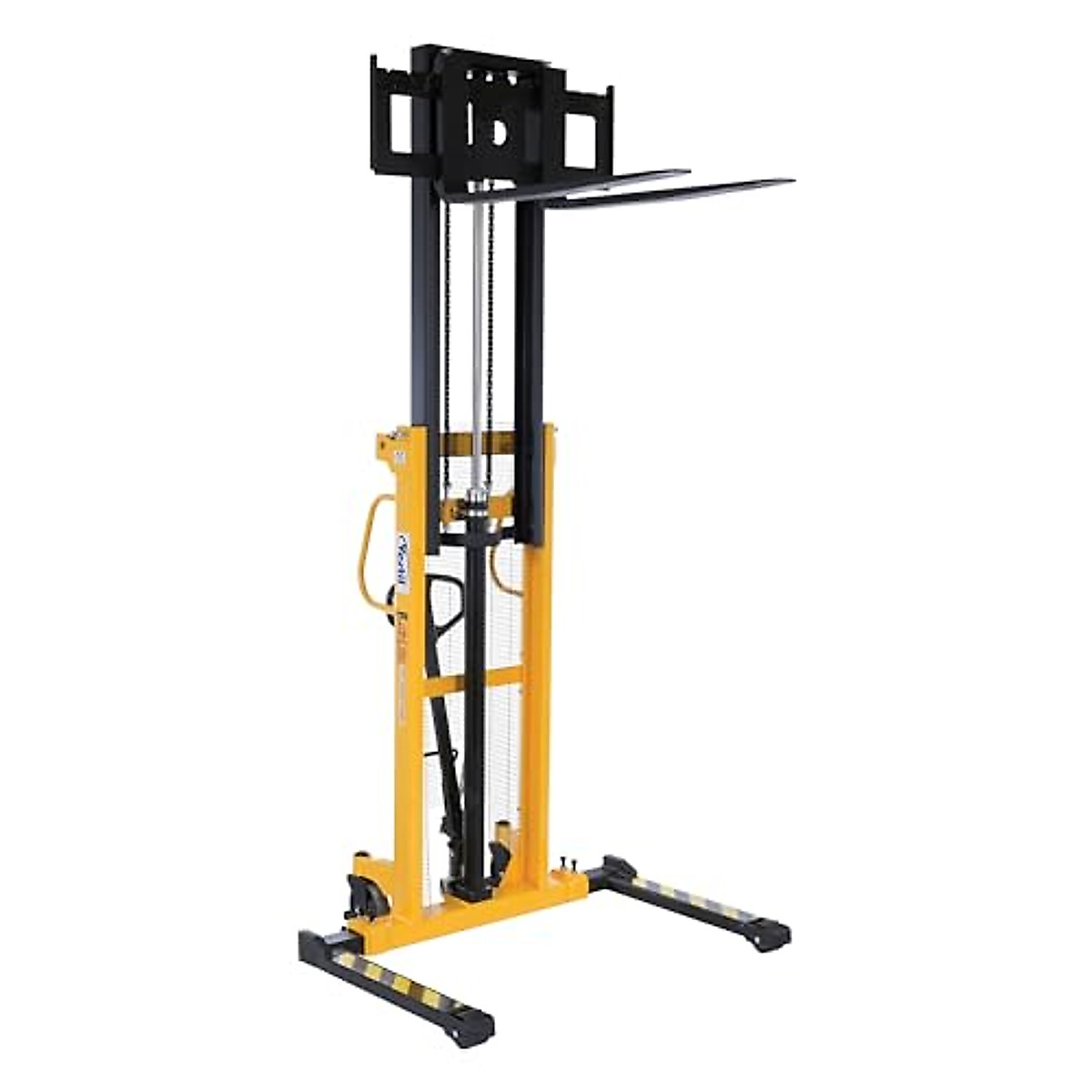 Vestil VHPS-2200-AA Man Stacker Adj Forks/Legs 2.2K, Yellow