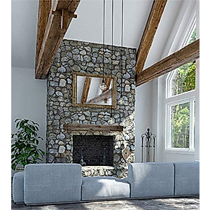 Elements Cavalli Rustic 45" Mantel Shelf, Brown