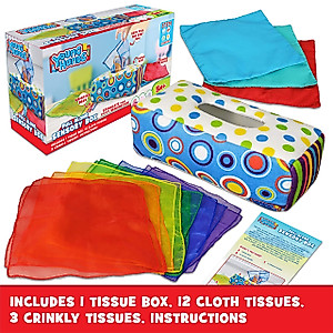 Young Hands 2 in 1 Set Montessori Toys for Kids – Sensory Pull Along Tissue Box + Wooden Reading Blocks - Kindergarten Preschool STEM Learning Activities Wooden Toys Gifts for Kids Toddlers