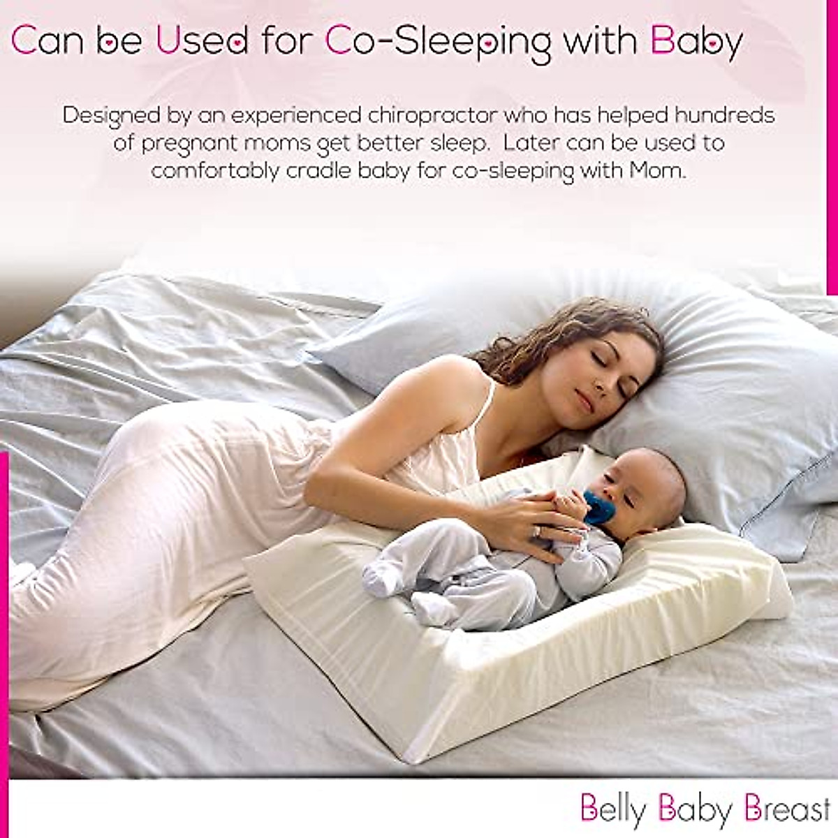 Belly Pillow Pregnancy Pillow | Stomach Sleeper | Belly Down Sleeping Maternity Pillow | Face Down Pillow | Pregnancy Pillows for Sleeping on Stomach | Belly Baby Breast