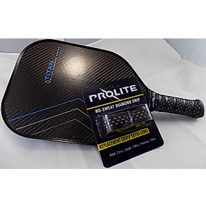 PROLITE No-Sweat Diamond Grip (White Underlay) for Pickleball Paddles, Racquetball, Squash, Platform Tennis, Badminton and More