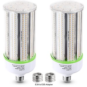 2-Pack 80W LED Corn Bulbs,E26/ E39 Base LED Light,5000K,AC110-277V,LED Replacement Metal Halide HID CFL for Commercial Industrial Lighting Warehouse High Bay Light Fixture Garage Workshop